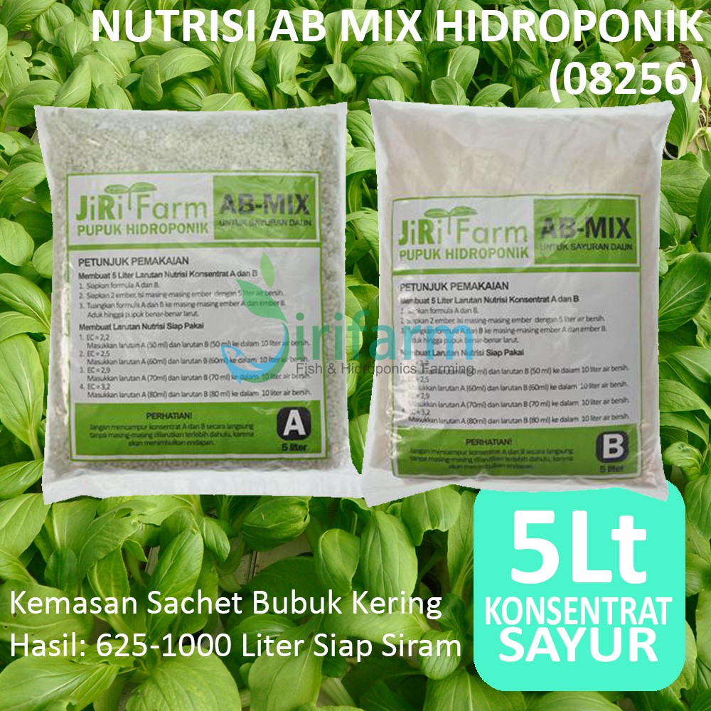 Jual Jirifarm (08256) AB Mix 5 Liter (Bungkusan) Pupuk / Nutrisi ...
