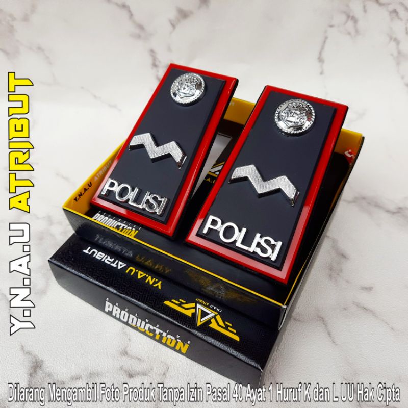 Jual ATRIBUT POLISI PANGKAT AIPDA POLRI FULL MIKA EXCLUSIVE LIST MERAH ...