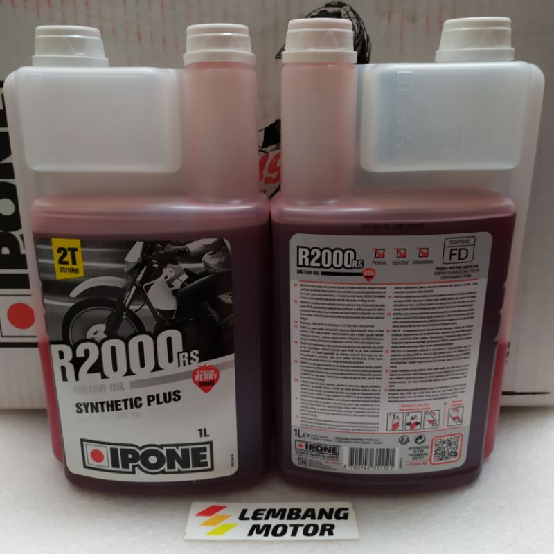 Jual Oli IPONE 2T R2000 RS 1L - 1000ml | Shopee Indonesia