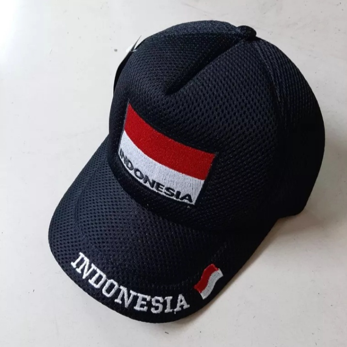 Jual TOPI JARING LOGO BENDERA INDONESIA - TOPI JALA LOGO BENDERA - TOPI ...