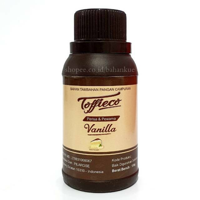 Jual Toffieco Pasta Vanilla 100gr / Perisa Perasa Vanila Kue | Shopee ...