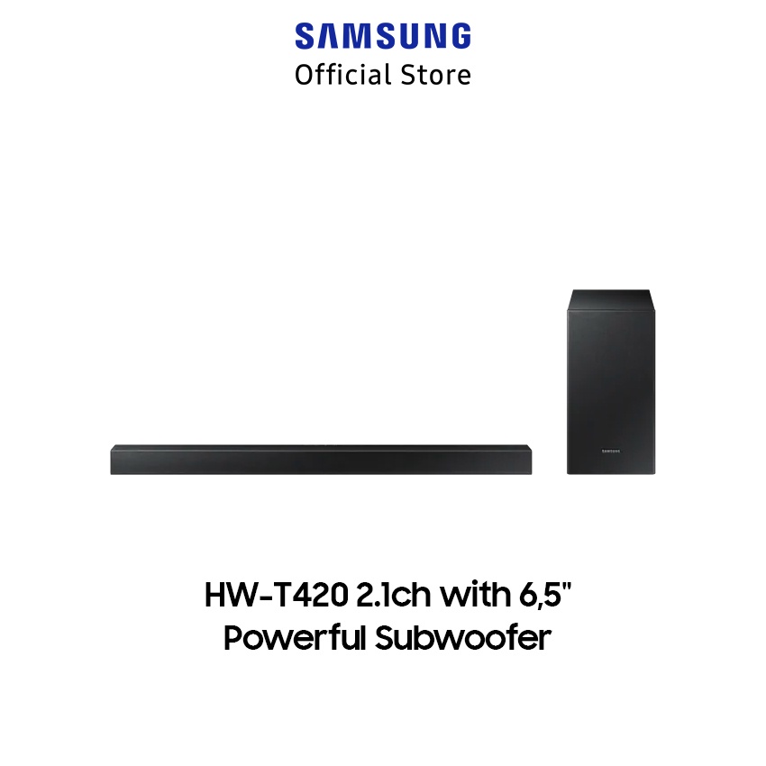Jual Samsung Soundbar HW-T420 2.1 Ch, 200 W (2020) | Shopee Indonesia