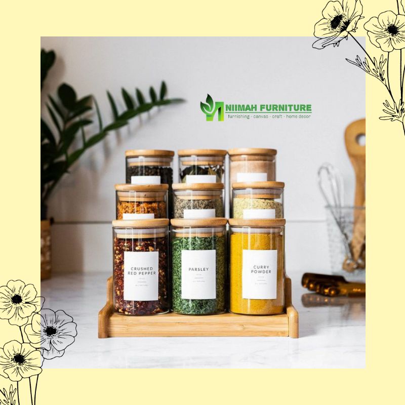 Jual Rak Bumbu kayu Minimalis Model Tangga Susun 3 Unik Mini Size ...
