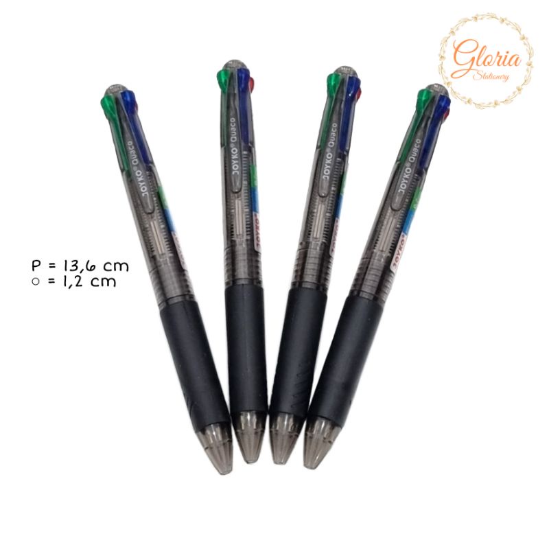 Jual Joyko Pulpen 4 warna Quaco BP 213 / Pen 4 warna BP 213 Joyko ...