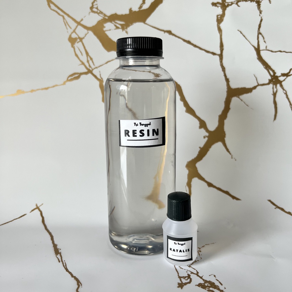 Jual RESIN 250 ml + 10 ml Katalis Premium Bening Clear Transparan ...