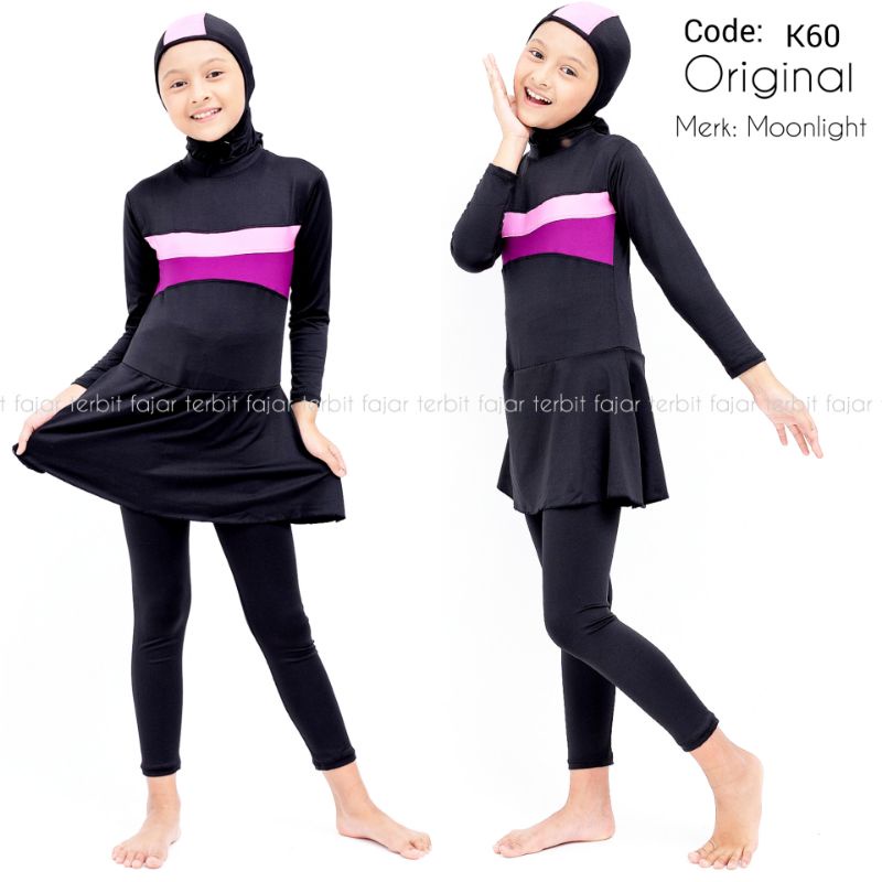 Jual baju renang anak perempuan muslim setelan berenang anak wanita muslimah murah pakaian ...