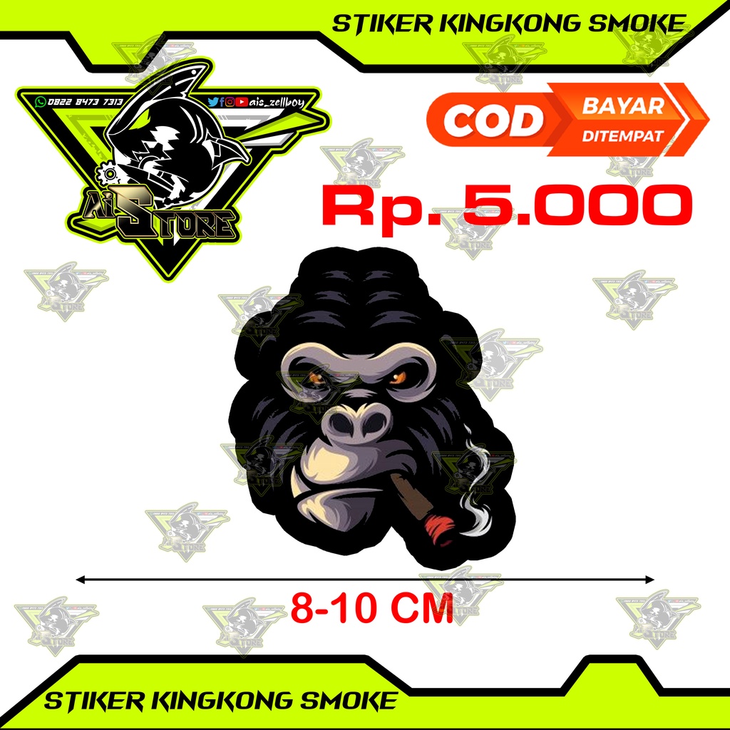 Jual Stiker KingKong Smoke | Shopee Indonesia Jual Stiker KingKong Smoke | Shopee Indonesia