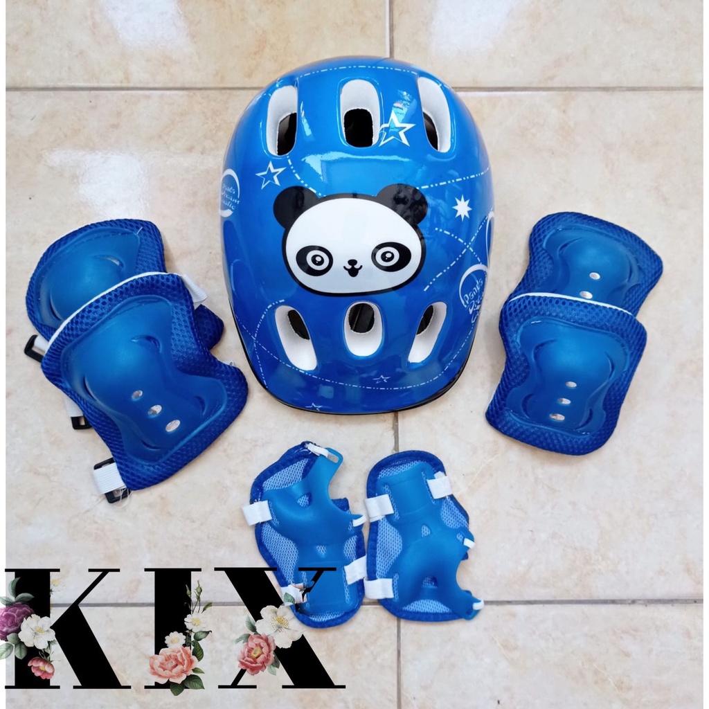 Jual PAKET HELM DAN DEKER SEPATU RODA ANAK / BASIC PROTECTOR / HELM DAN ...