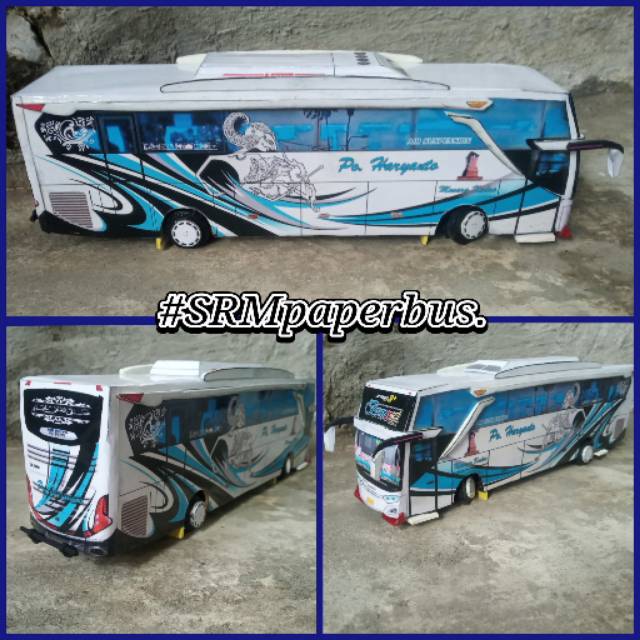 Jual Miniatur Papercraft Bus Haryanto -Bronxet- | Shopee Indonesia