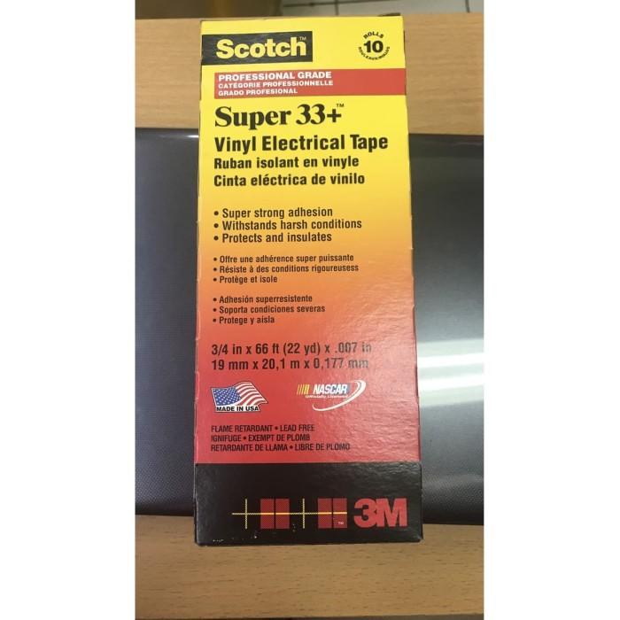 Jual Isolasi Kabel Listrik 3M Scotch Super 33+ / Isolasi 33+ 3M | Shopee Indonesia
