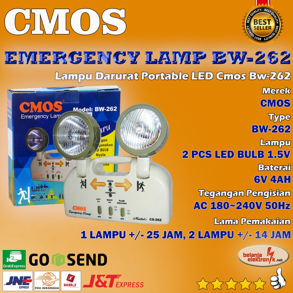 Jual LAMPU EMERGENCY, LAMPU EMERGENCI, LAMPU EMERGENSI, LAMPU SENTER EMERGENCY CAS PORTABLE CMOS ...