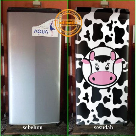 Jual STIKER KULKAS MOTIF SAPI | Shopee Indonesia