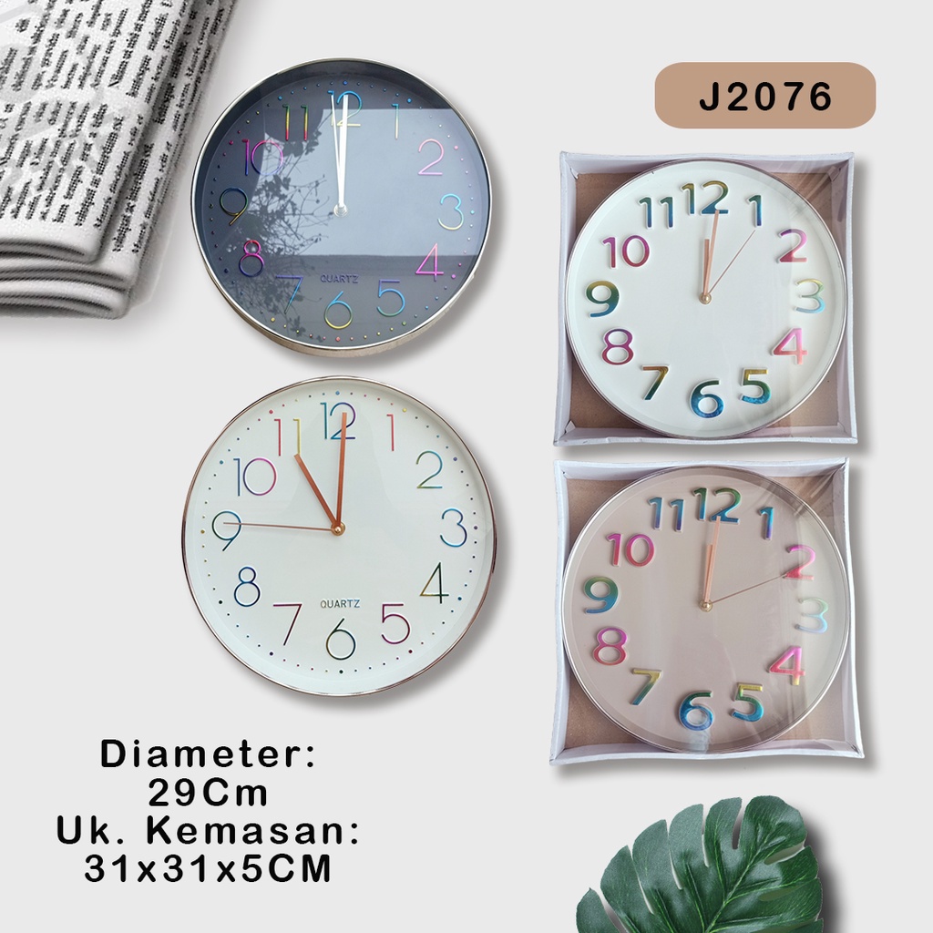 Jual PELANGI | Jam Tempel Dinding Wall Clock Besar | Shopee Indonesia
