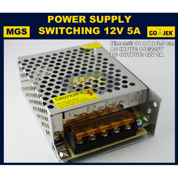 Jual Power Supply Switching 12v 5a | Shopee Indonesia
