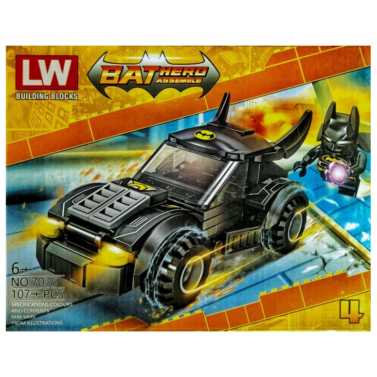 Jual mainan anak lego action batman batmobile LW7035 batcoper batpod ...