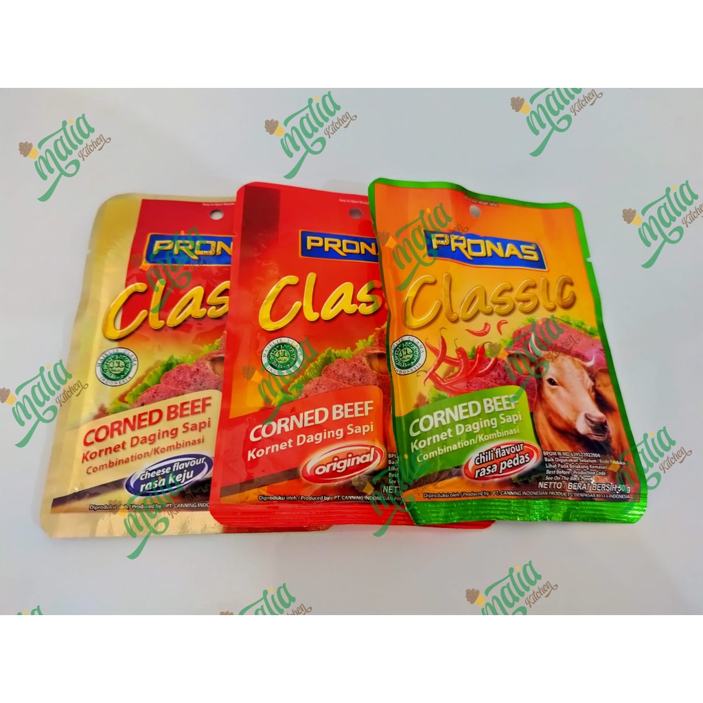 Jual Kornet beef daging sapi pronas 50 gram | Shopee Indonesia