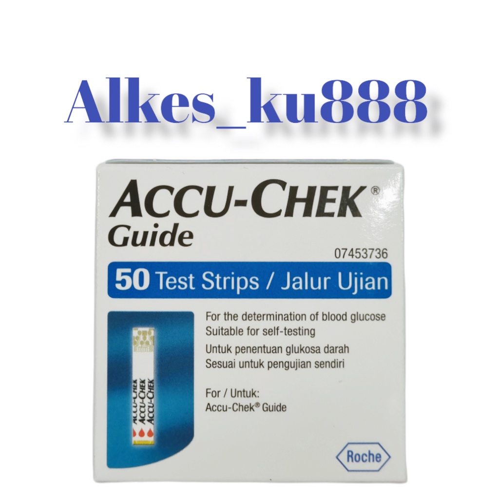 Jual ACCU-CHEK GUIDE GLUCOMETER-Strip TES GULA DARAH 50 TEST STRIP-ALAT ...