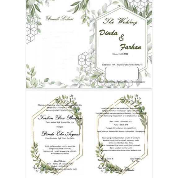 Jual undangan resepsi, undangan pernikahan | Shopee Indonesia