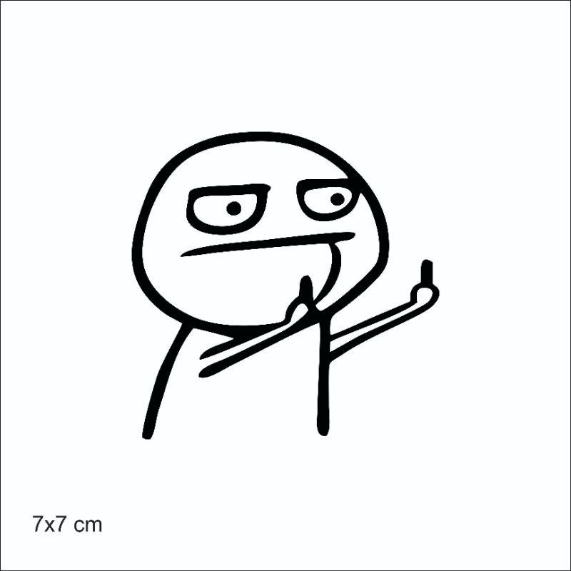 Jual CUTTING STICKER FUN Y KARTUN JARI TENGAH | Shopee Indonesia