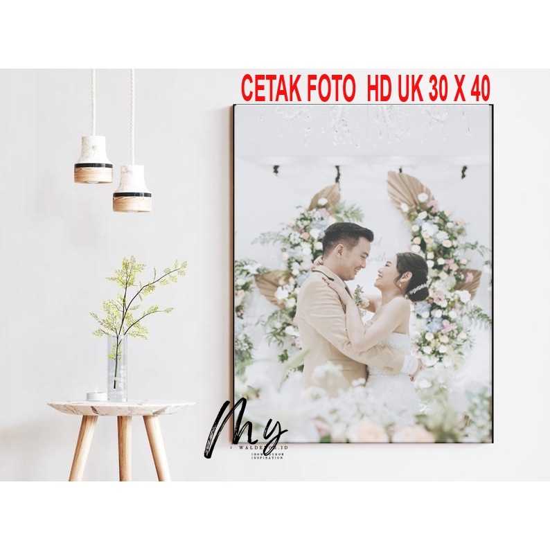 Jual Cetak Foto+Bingkai HD 30x42 cm media MDF 6 mm | Shopee Indonesia