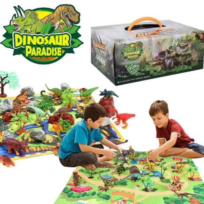Jual Set Dinosaurus Paradise Box Mainan Anak Miniatur Dino dengan ...