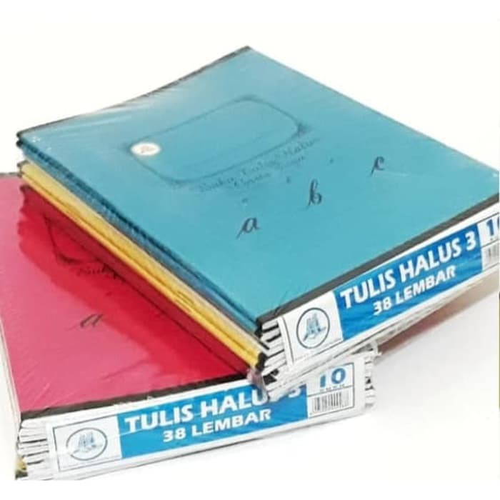 Jual Buku Tulis Halus Garis Tiga AA Isi 38 Lembar Per Pack Isi 10 Buku ...