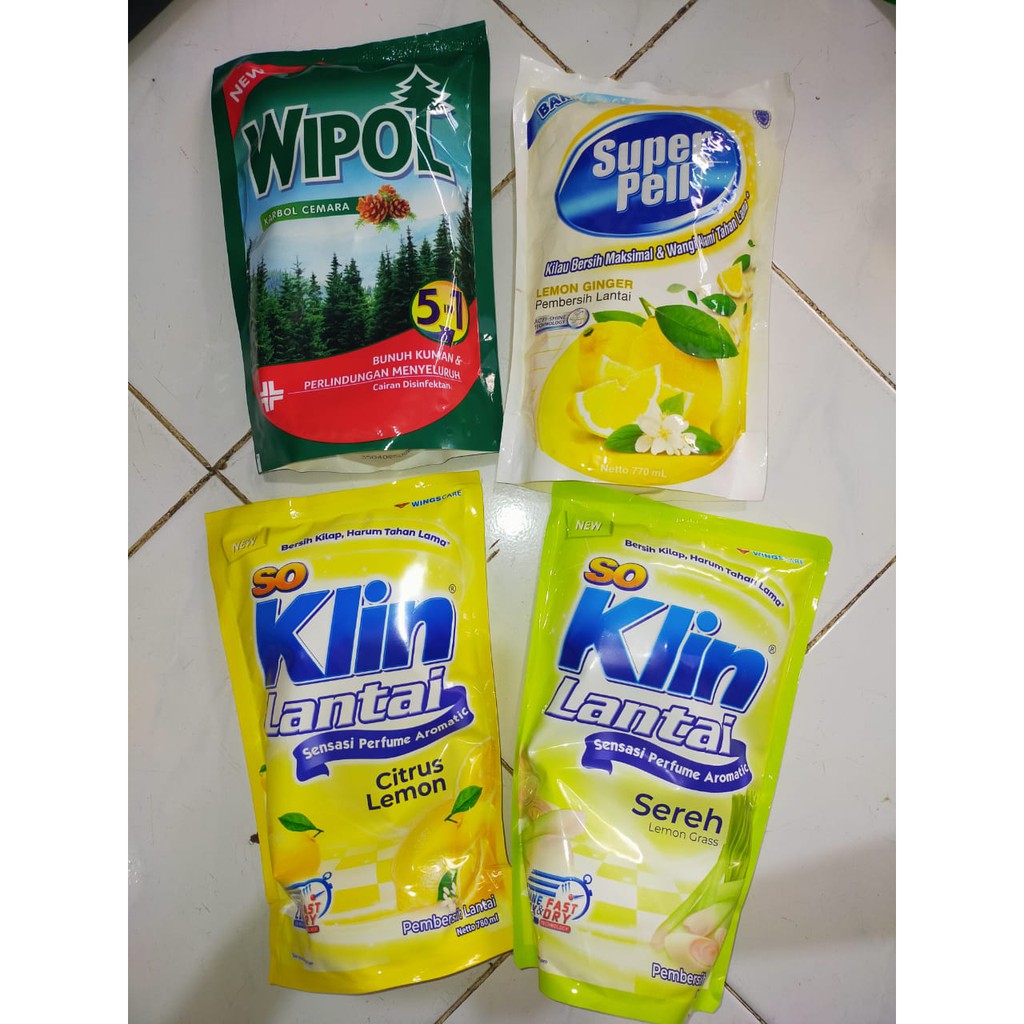 Jual SO KLIN LANTAI SEREH/SO KLIN LANTAI CITRUS LEMON/SUPER PELL LEMON ...