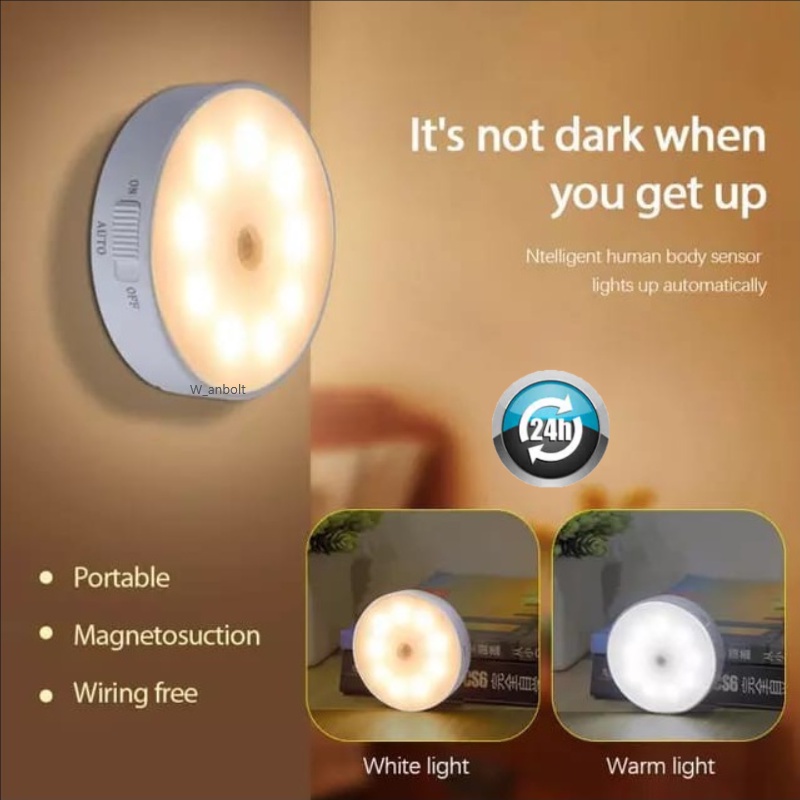 Jual Lampu Led Otomatis Sensor Gerak Led Induction Night Light Human ...