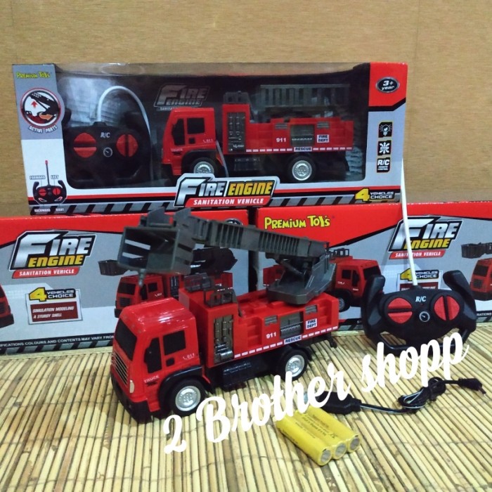 Jual MAINAN REMOTE CONTROL PEMADAM KEBAKARAN-RC TRUCK FIRE-MOBIL DAMKAR ...