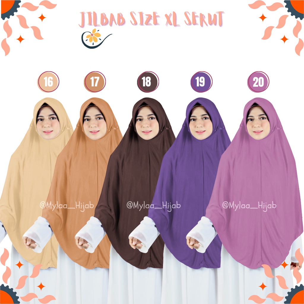Jual Jilbab Hijab Bergo Instan XL TALI SERUT Anak Sekolah Dewasa Bahan ...