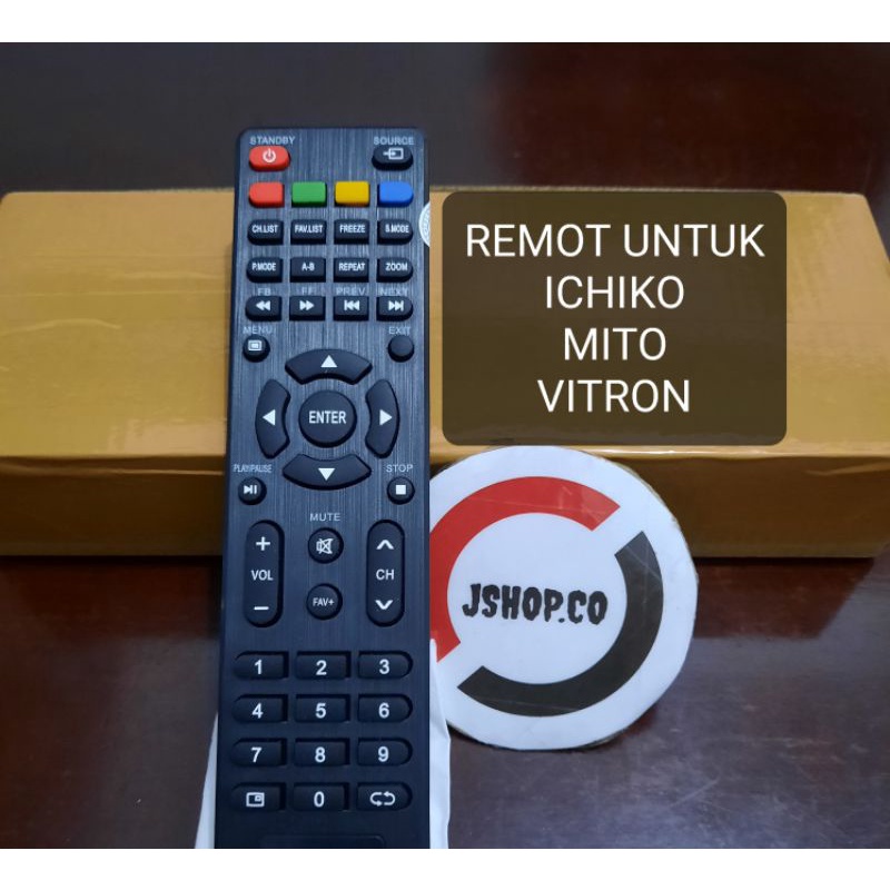 Jual REMOTE/REMOT TV LCD LED VITRON SMART ANDROID SEPERTI ORIGINAL ...
