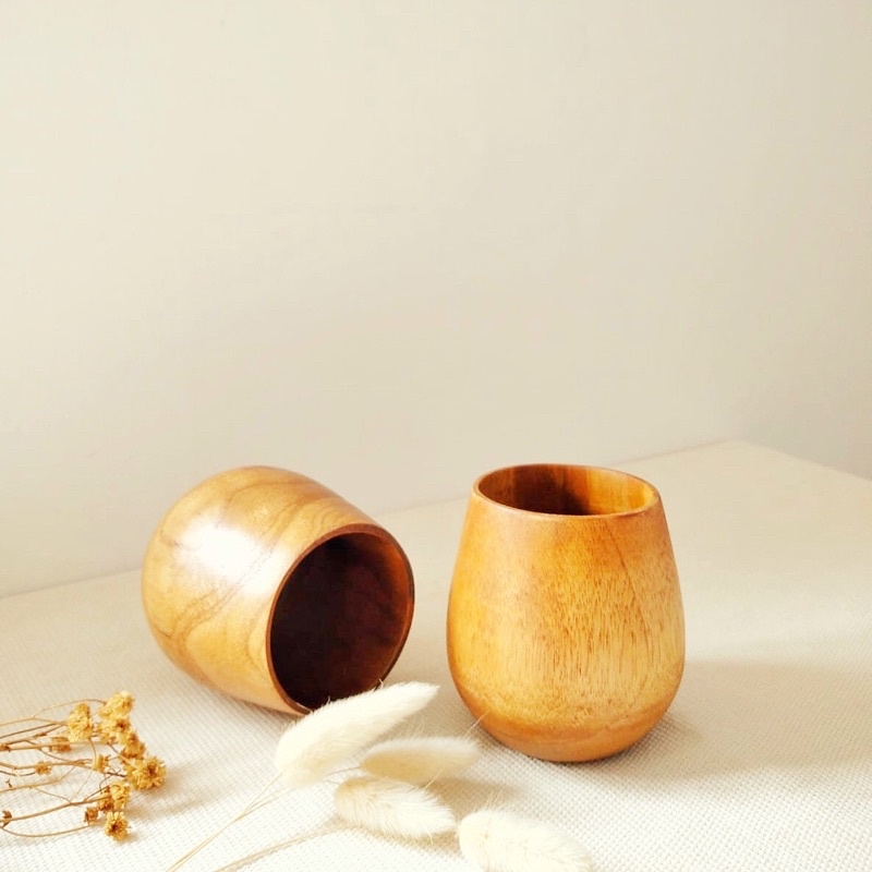 Jual MUG JATI OCHA / Gelas Kayu / Gelas Kayu Jati / Mug Kayu / Cangkir ...