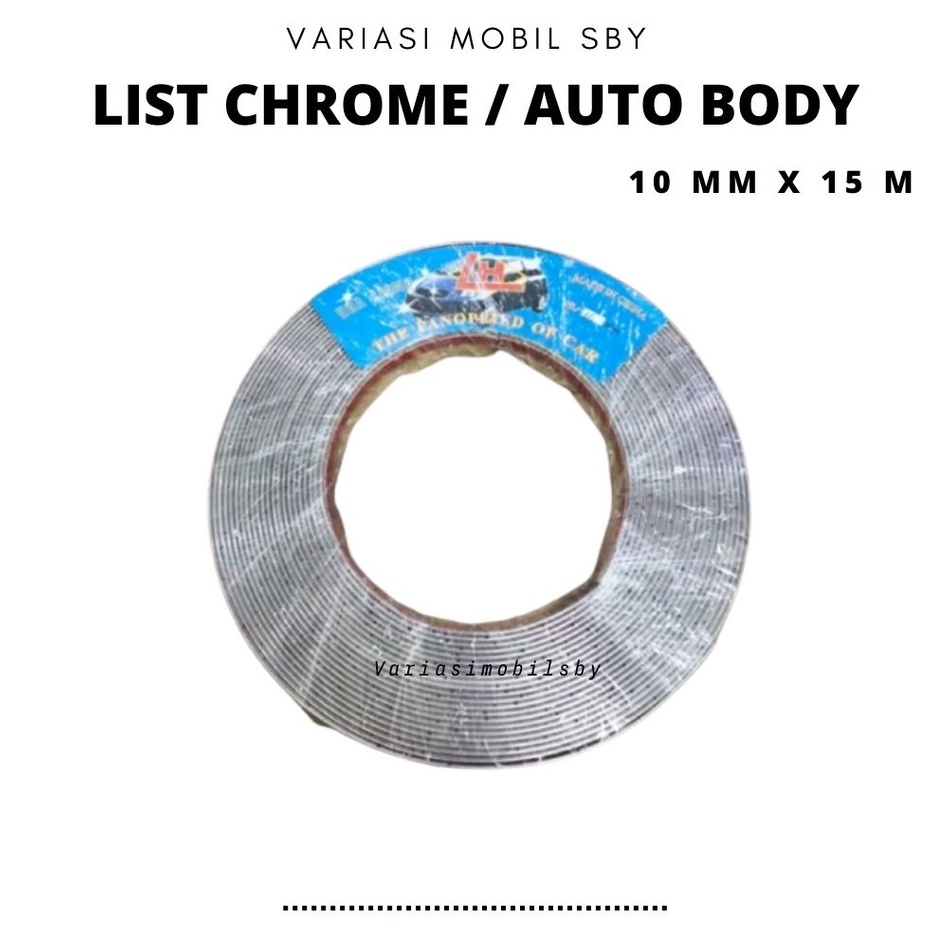 Jual List Chrome List Kaca Samping, List Crome Body, List Dushboard 8mm ...