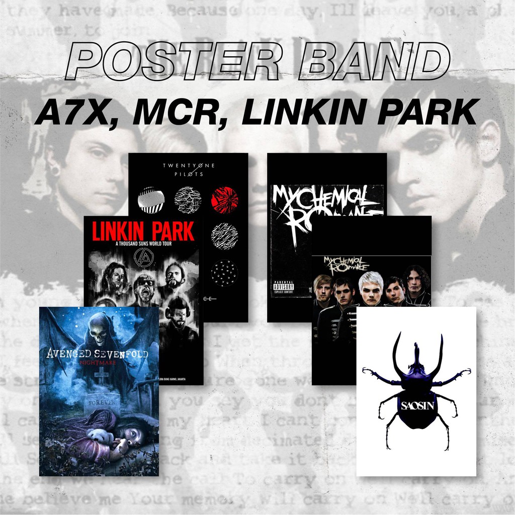 Jual [Minimal Order 8pcs] Poster Band 2000's Avenged Seven Fold, My ...