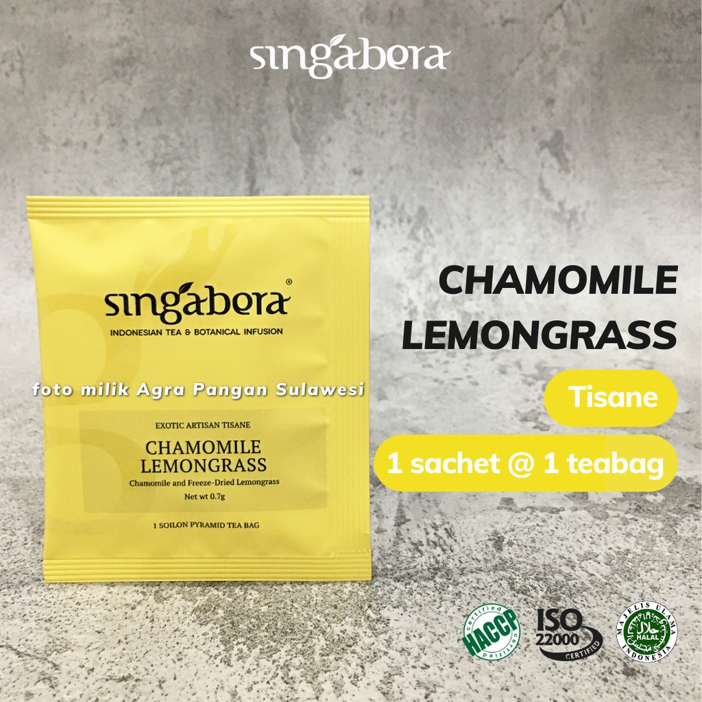 Jual Chamomile Lemongrass Tea Singabera Teh Celup Bunga Kamomil Sereh ...