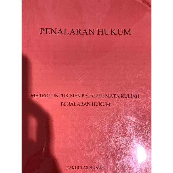 Jual Buku Penalaran Hukum Modul Materi Mempelajari Mata Kuliah Penalaran Hukum Shopee Indonesia 