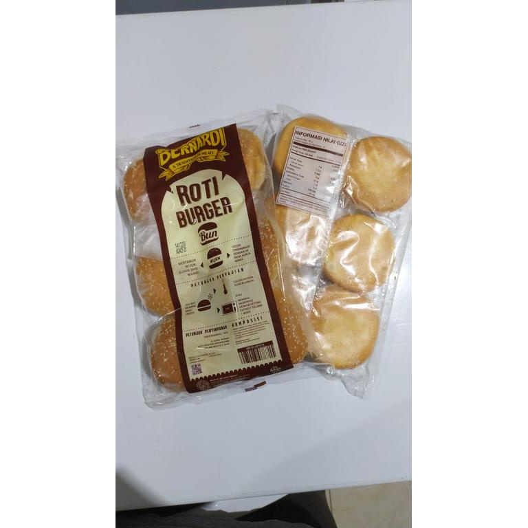 Jual Bernardi Roti Burger Medium Wijen 6PCS | Shopee Indonesia