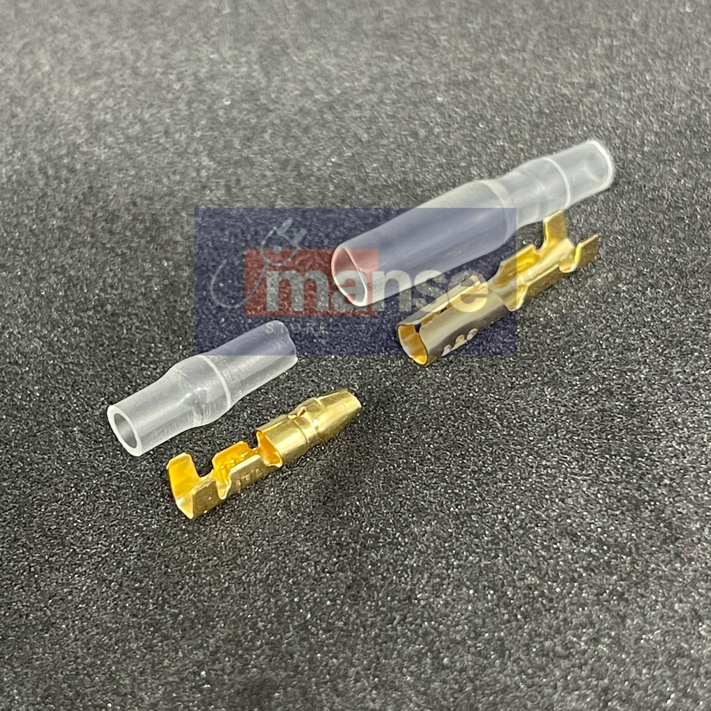 Jual Socket Skun Peluru Motor Bulat Male Female + Cover Karet (100 Set ...