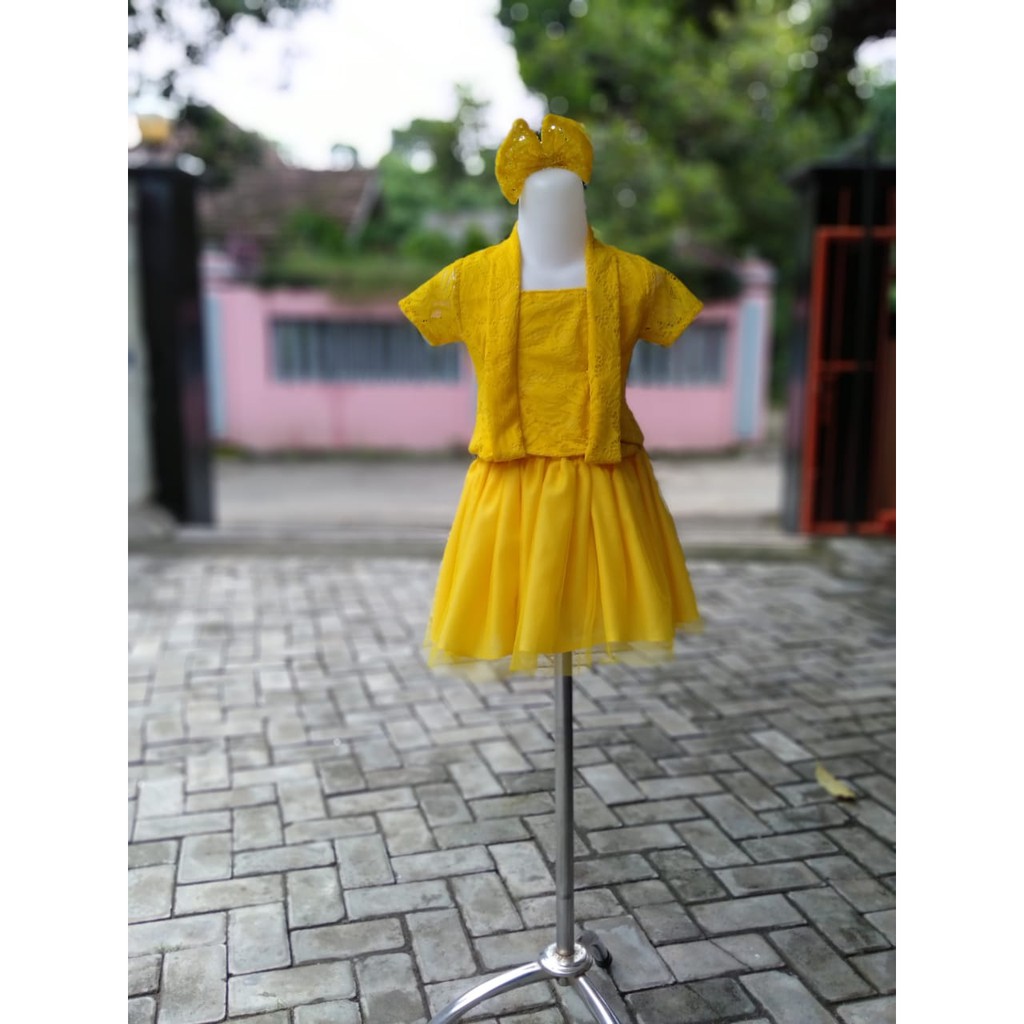 Jual TUTU KEBAYA ANAK 5-7 TAHUN WARNA KUNING {READY_STOK} | Shopee ...