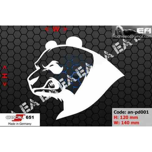 Jual ea cutting sticker / decal Code: an-pd001 ( panda ) | Shopee Indonesia