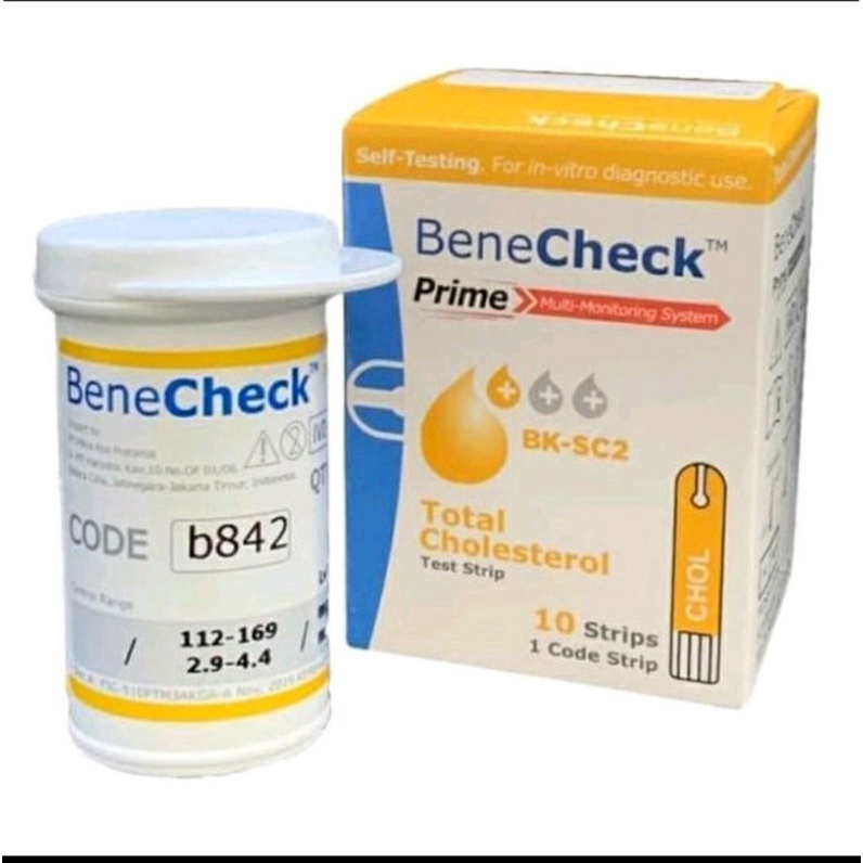 Jual STRIP BENECHECK KOLESTEROL STIK REFIL BENECHEK PRIME CHOLESTEROL ...