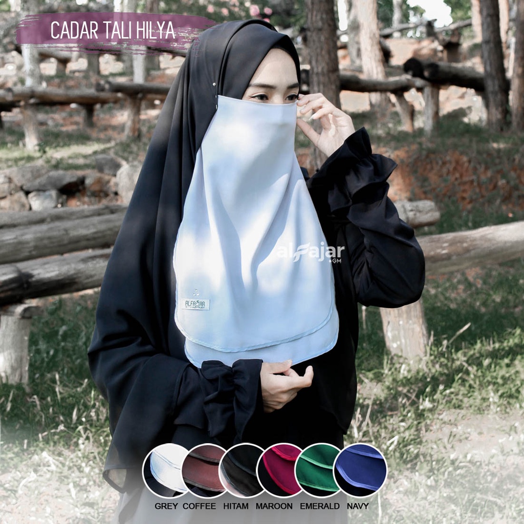 Jual CADAR NIQOB TALI Dua Layer Hilya by Alfajar | Shopee Indonesia