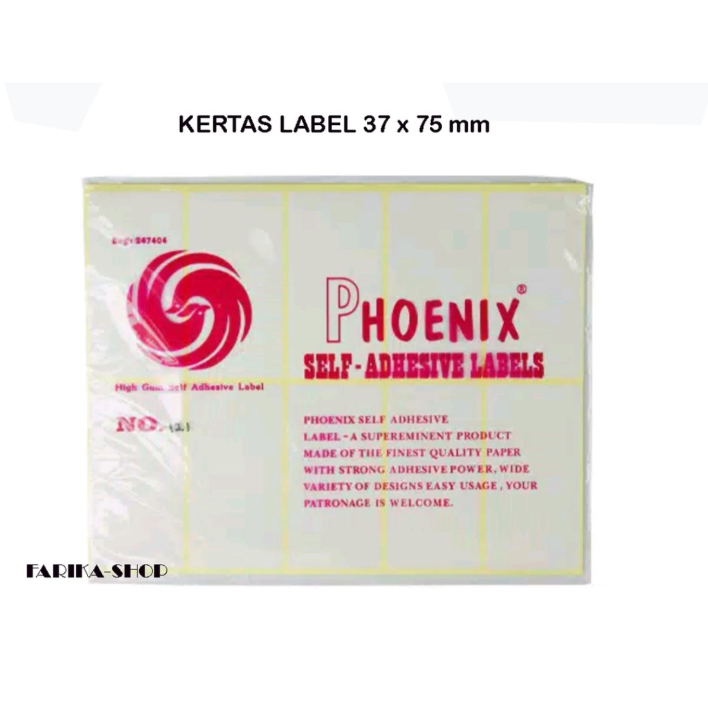 Jual Sticker Label Phoenix 121 / Kertas Sticker Label | Shopee Indonesia
