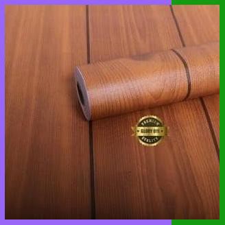 Jual Papan Kayu Coklat 45 Cm X 10 Mtr Wallpaper Sticker Dinding | Shopee Indonesia