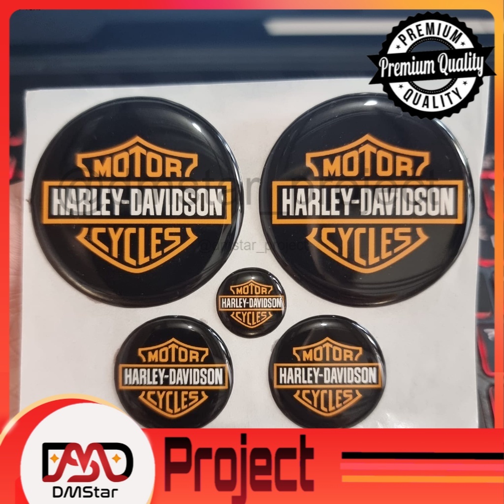 Jual [DMSTAR] STIKER MOTOR TIMBUL EMBLEM LOGO HARLEY DAVIDSON YAMAHA ...