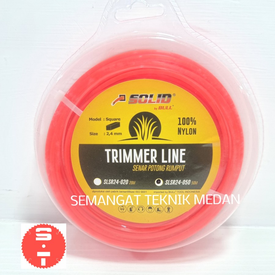 Jual 50 METER TALI NILON NYLON SENAR POTONG RUMPUT GRASS TRIMMER LINE ...