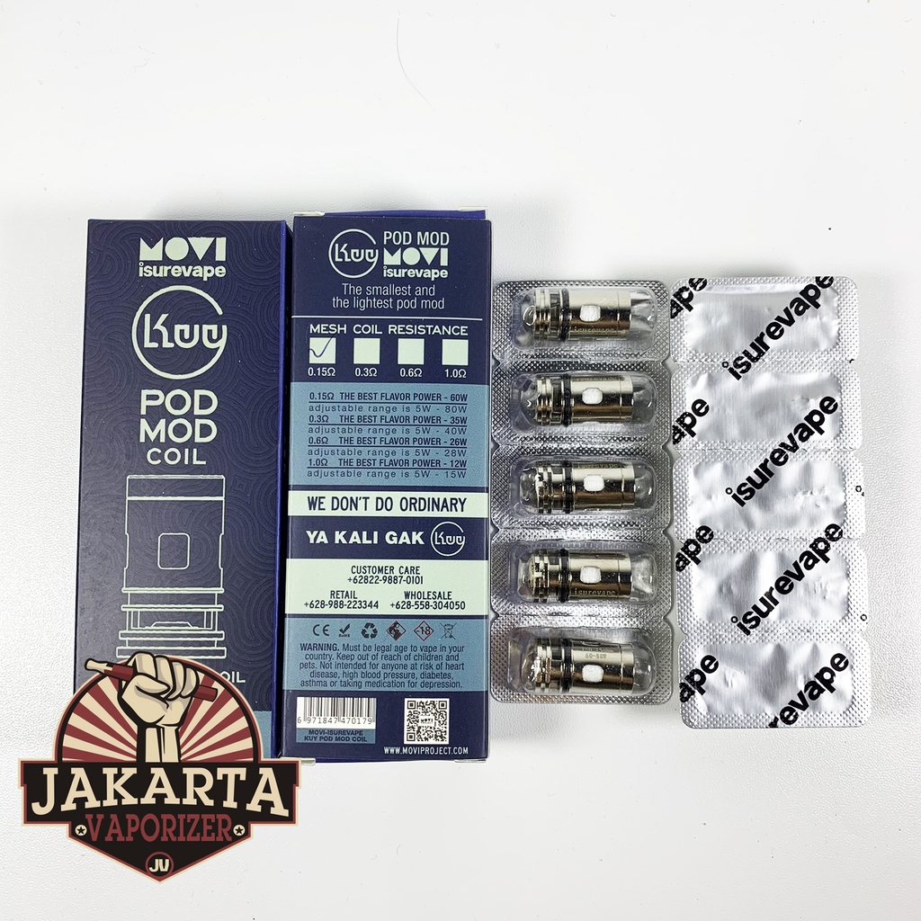 Jual [COIL] KUY POD MOD COIL 0.15 OHM AIO REPLACEMENT BY MOVI X ...