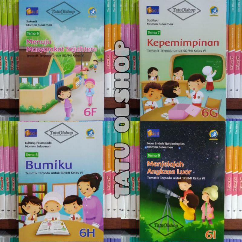 Jual Buku Tematik Terpadu Facil SD Kelas 6 Paket Semester 2 Jilid 6f 6g 6h 6i Kurikulum 2013 ...