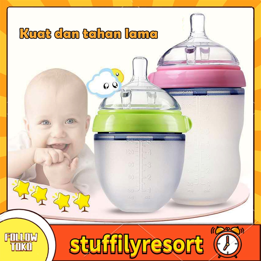Jual COD/Botol Silikon Bayi / Piko Bello Bayi Botol Susu / Botol Bayi ...