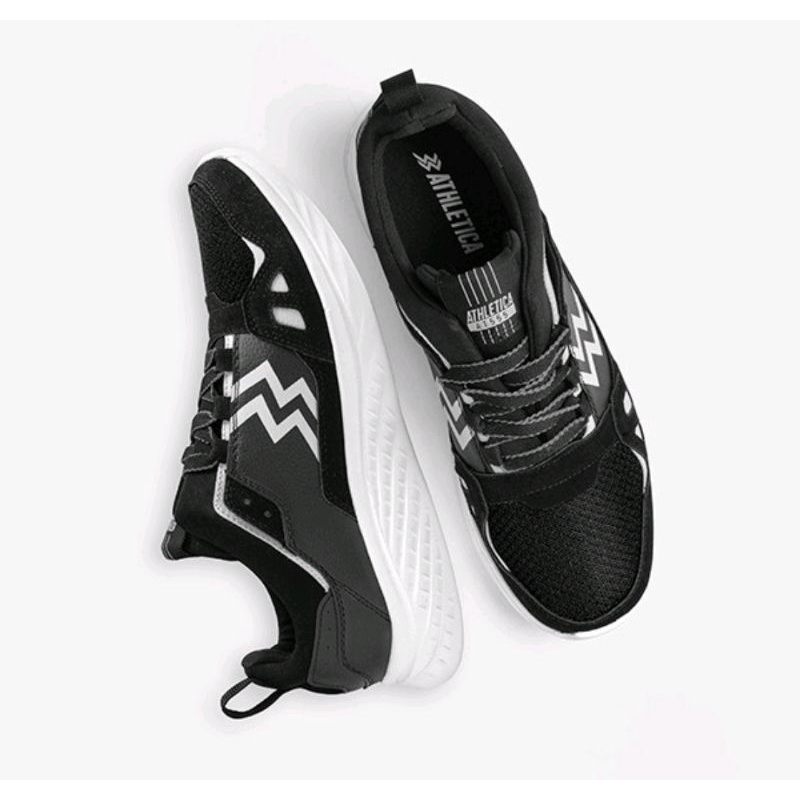 Jual SEPATU ATHLETICA by Geoff Max AT 555 Black White Sepatu Running ...